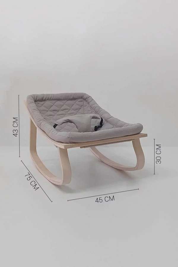 Natural Wooden Rocking Cradle – Babysharkcare